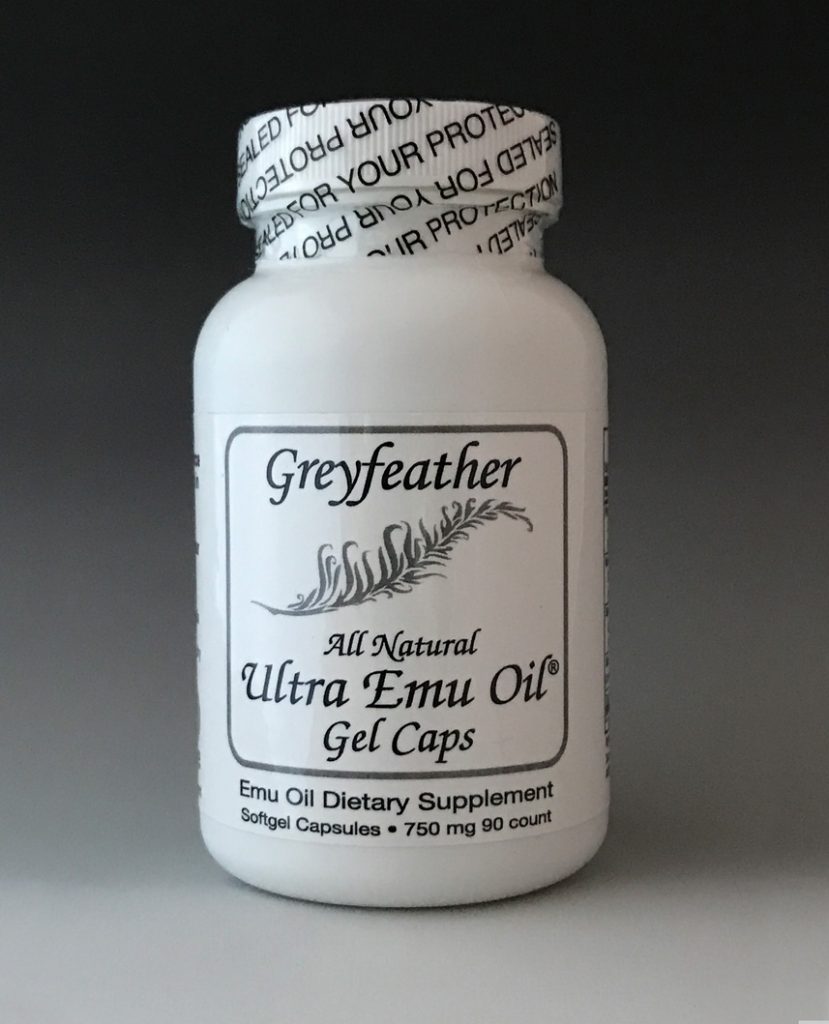 Greyfeather Ultra Emu Oil® Gel Caps - Greyfeather Farm